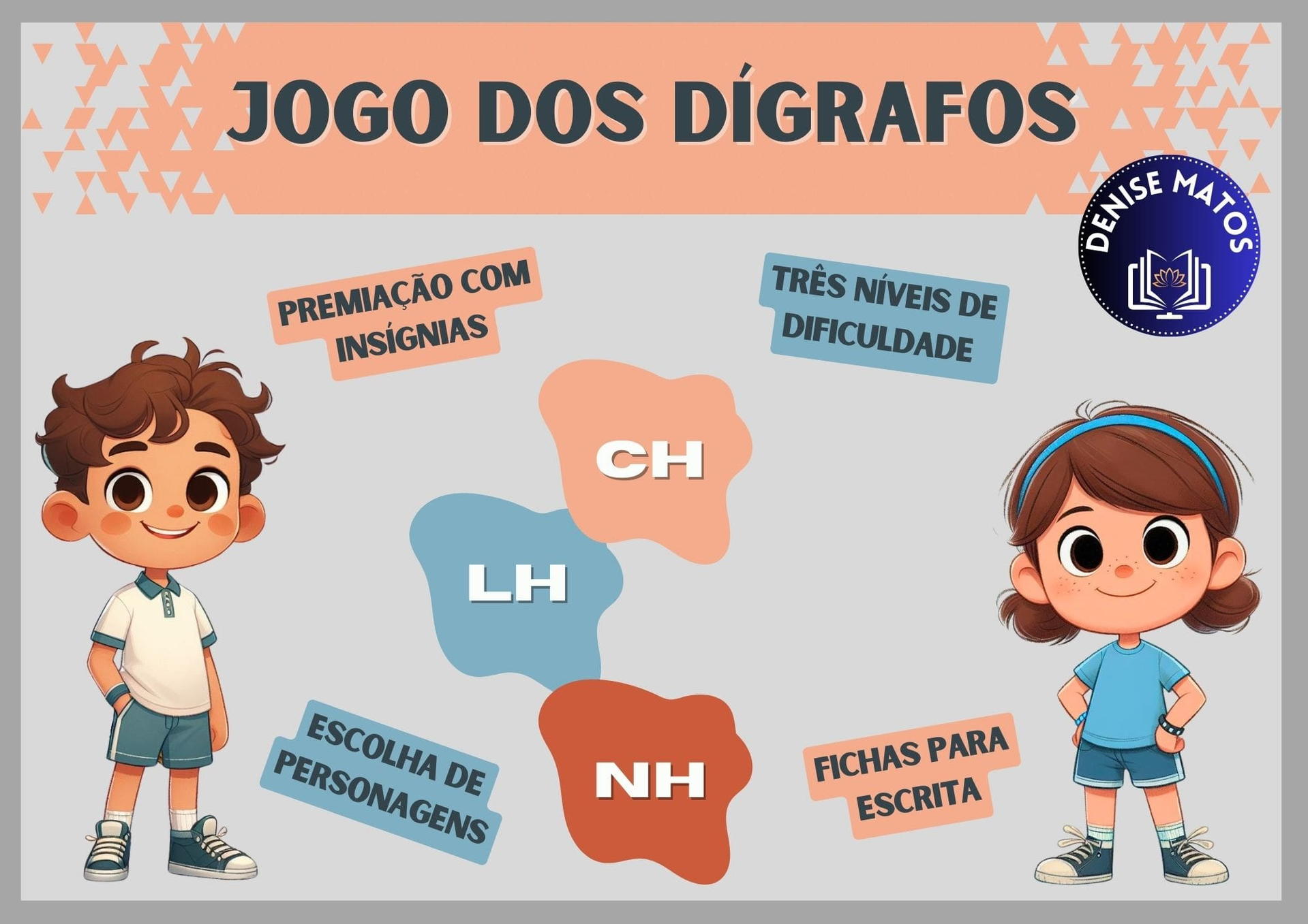 Jogo dos Dígrafos CH, LH, NH | Tá Pronto!