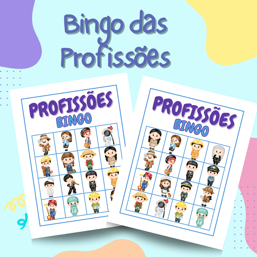Bingo das Profissões | Tá Pronto
