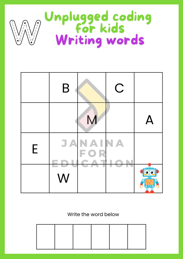 55 literacy and unplugged coding worksheets | Tá Pronto