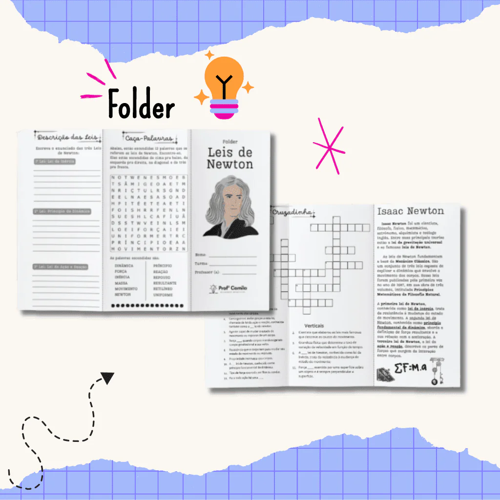 Folder Leis de Newton | Tá Pronto