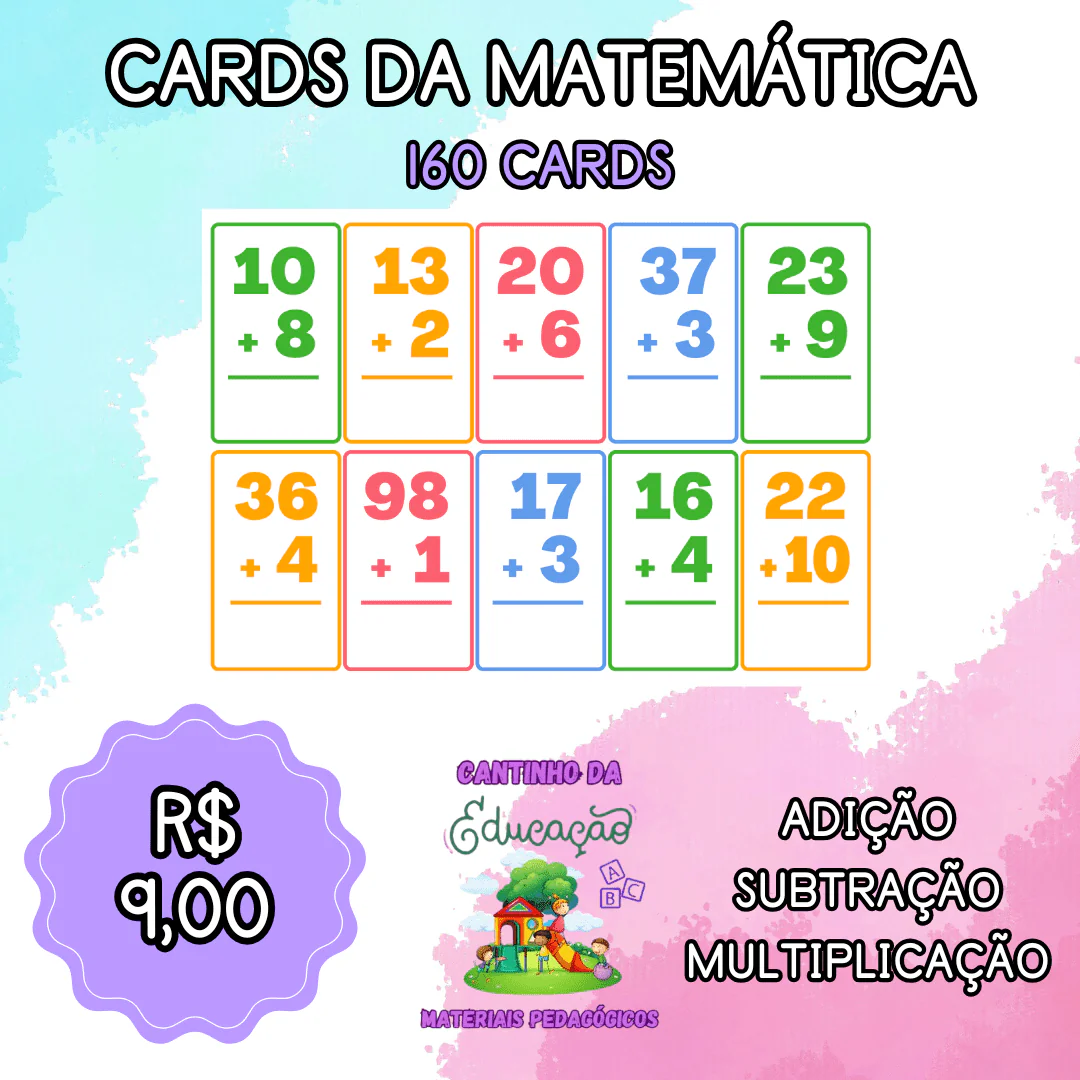 CARDS DA MATEMÁTICA | Tá Pronto