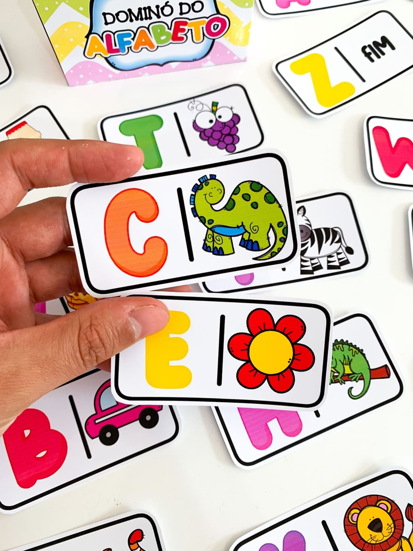 🧩 Recurso: Dominó do Alfabeto para Alfabetiz... | Tá Pronto