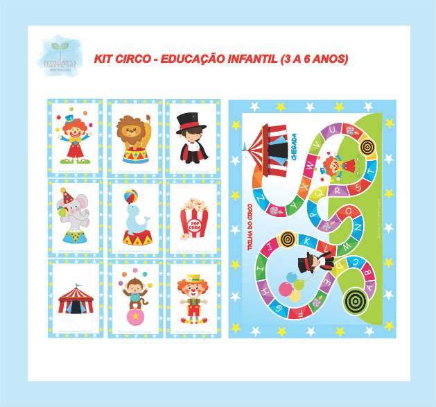 Kit Circo Educação Infantil - 3 a 6 anos | Tá Pronto