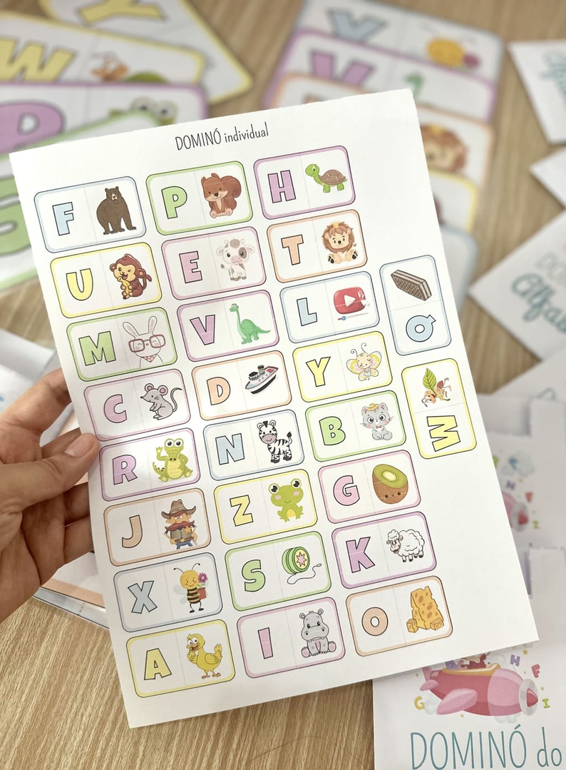 🎲 Dominó do Alfabeto 🎲 | Tá Pronto