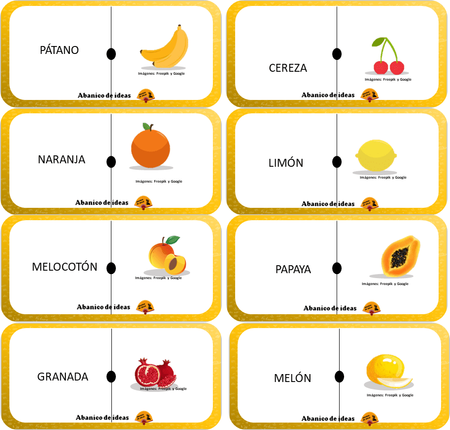 Dominó - Frutas | Tá Pronto