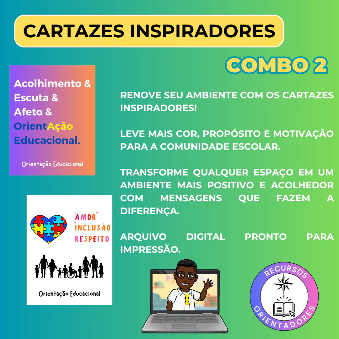 Cartazes inspiradores - combo 2 | Tá Pronto