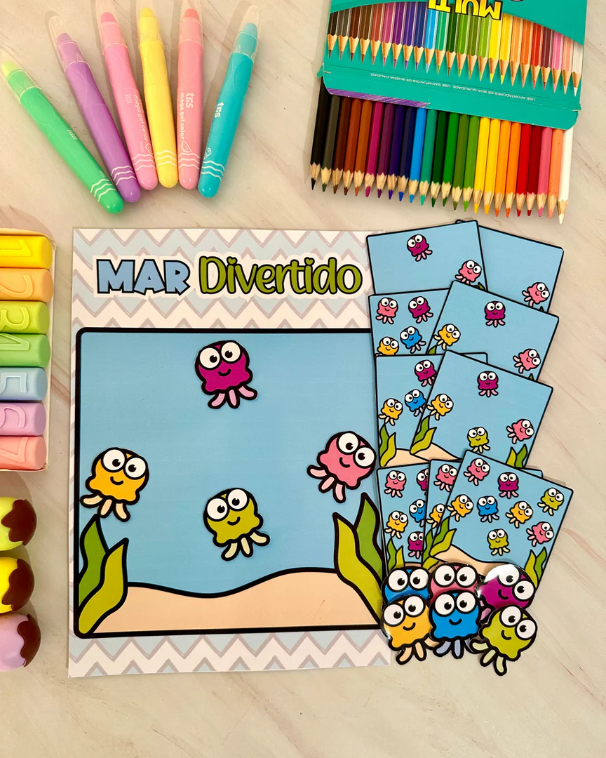 Material pedagógico: Mar Divertido para 1°, 2... | Tá Pronto