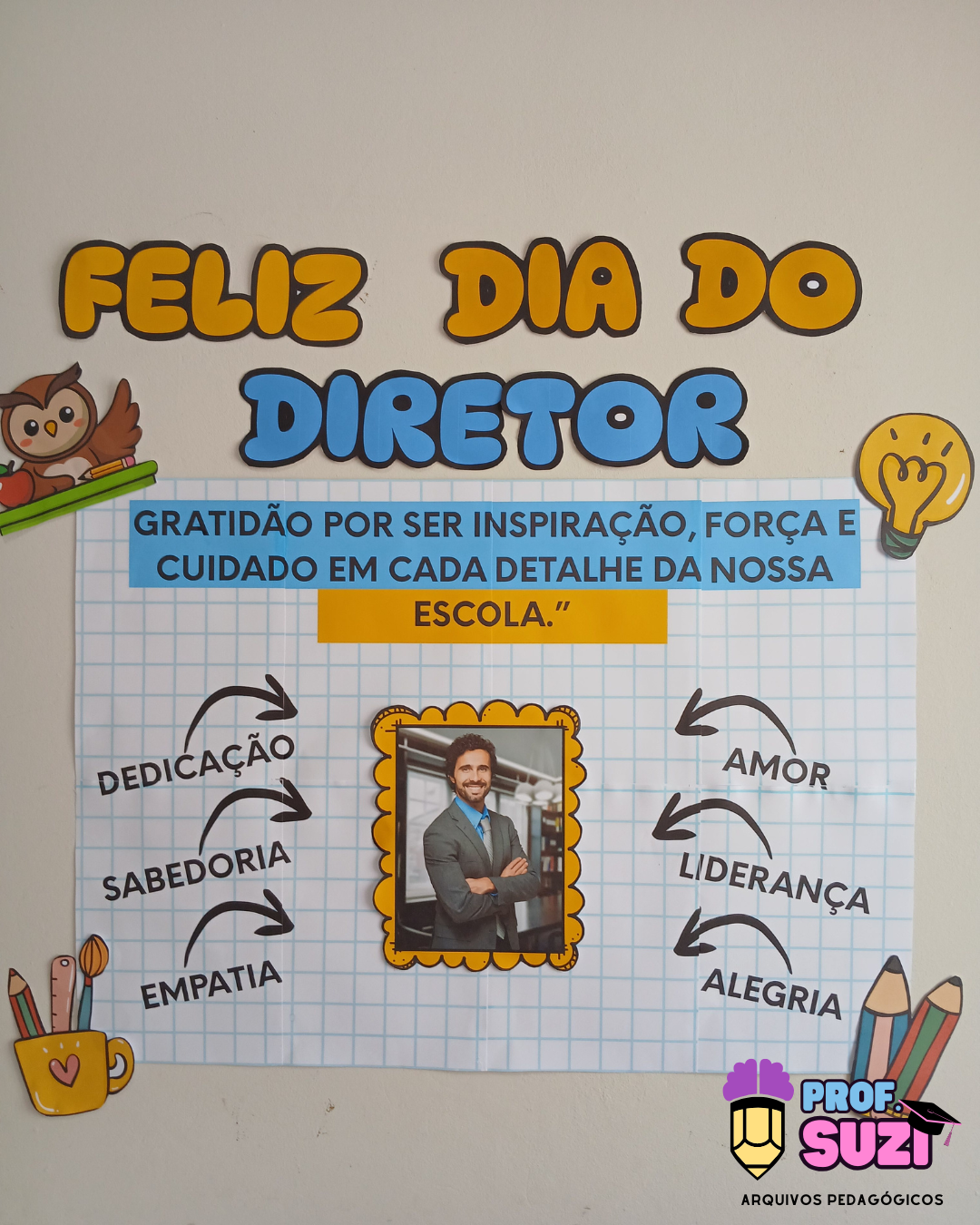 PAINEL DIA DO DIRETOR(A) - EDITÁVEL | Tá Pronto