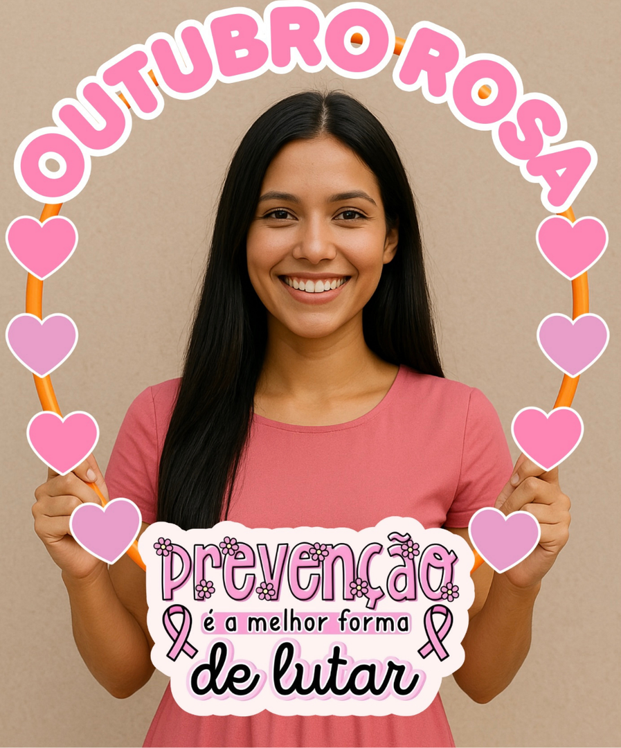 Bambolê Outubro Rosa em PDF | Tá Pronto