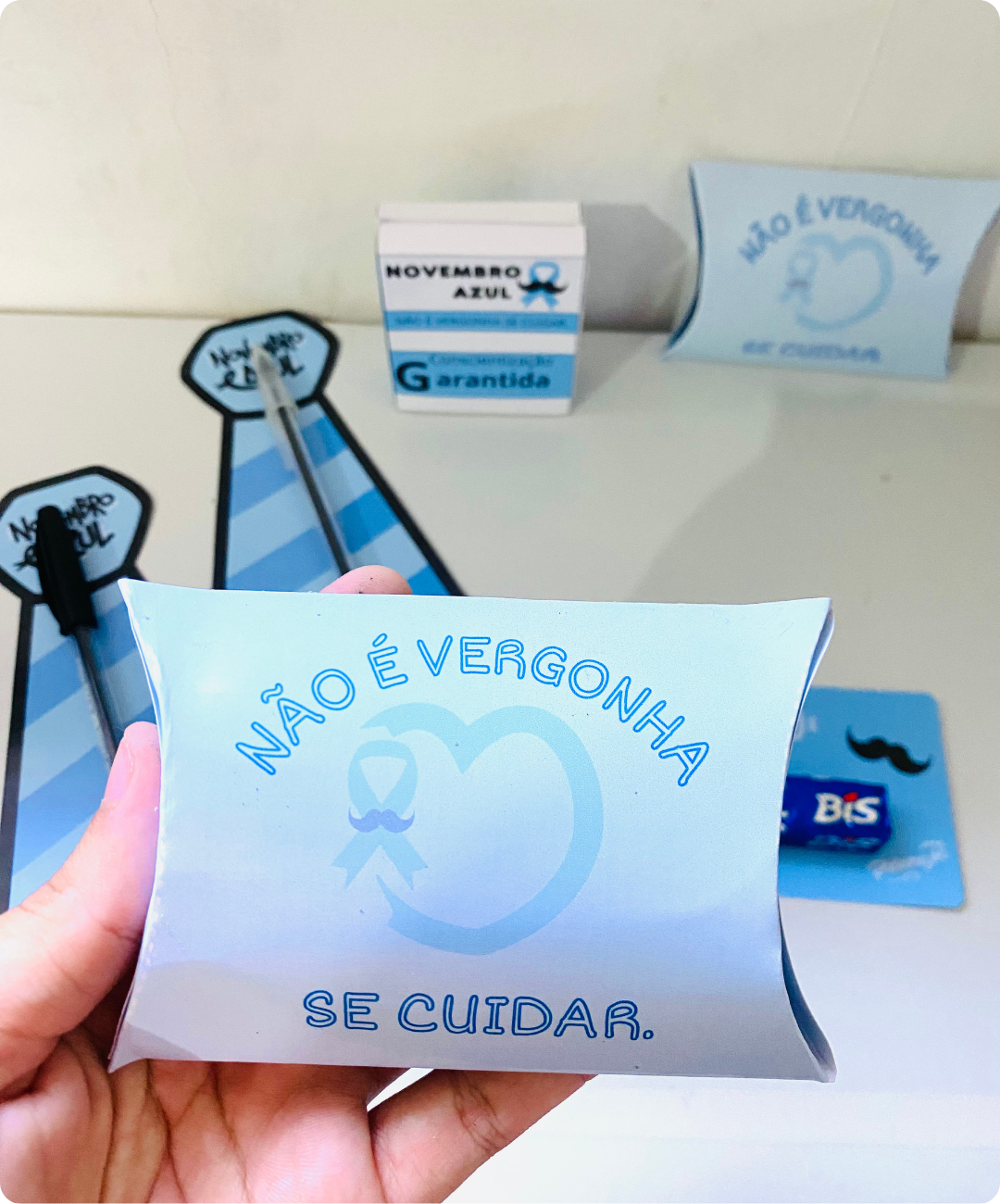 Lembrancinhas Novembro Azul em PDF | Tá Pronto!