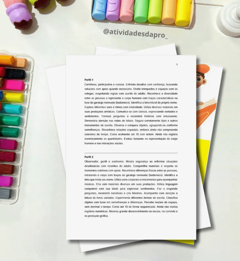 Relatórios Educação Infantil - E-book | Tá Pronto