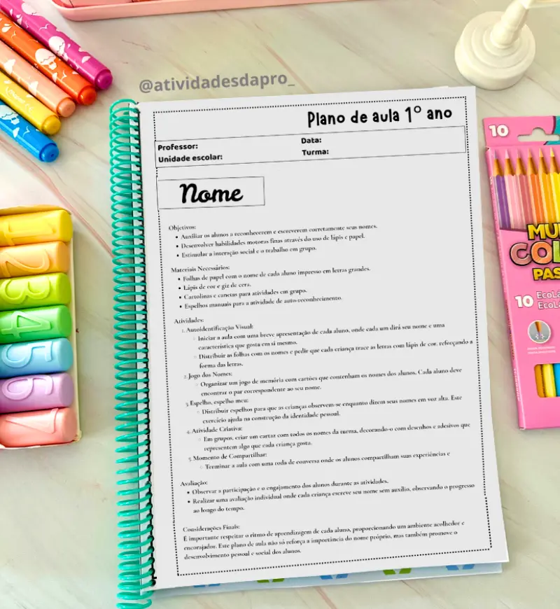 Planos de Aula 1° Ano | Tá Pronto