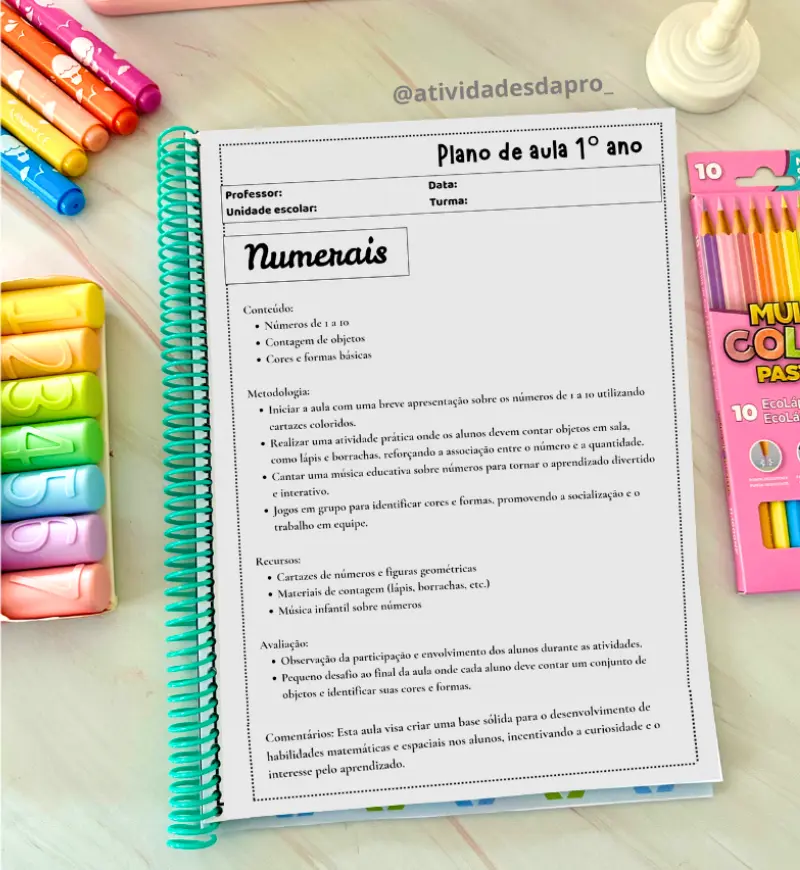 Planos de Aula 1° Ano | Tá Pronto