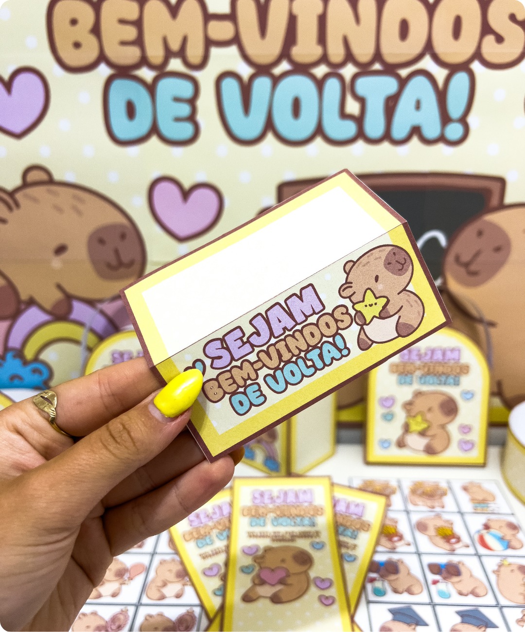 Kit Volta às Aulas – Tema Capivara Fofa | Tá Pronto