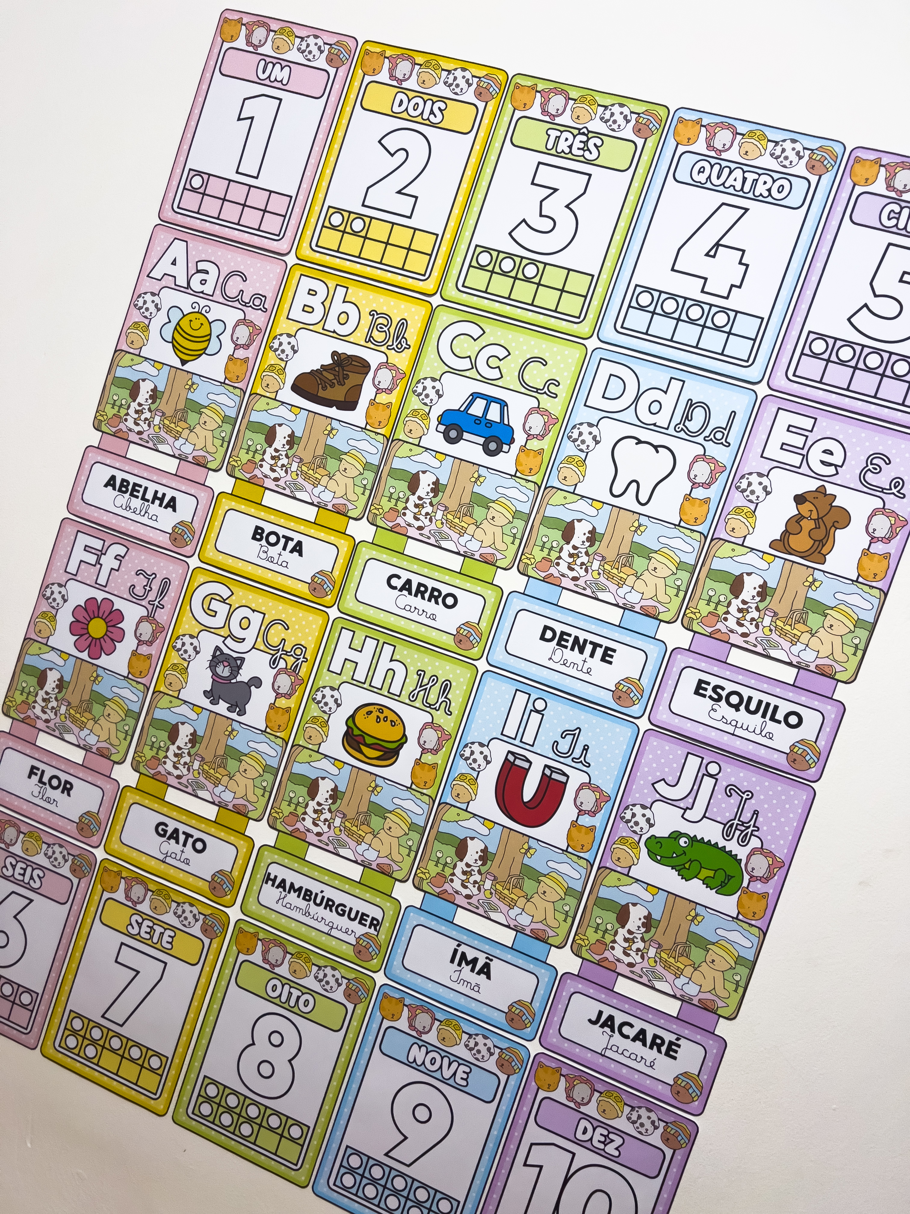 Alfabeto + Numerais de Parede Bobbie Goods | Tá Pronto