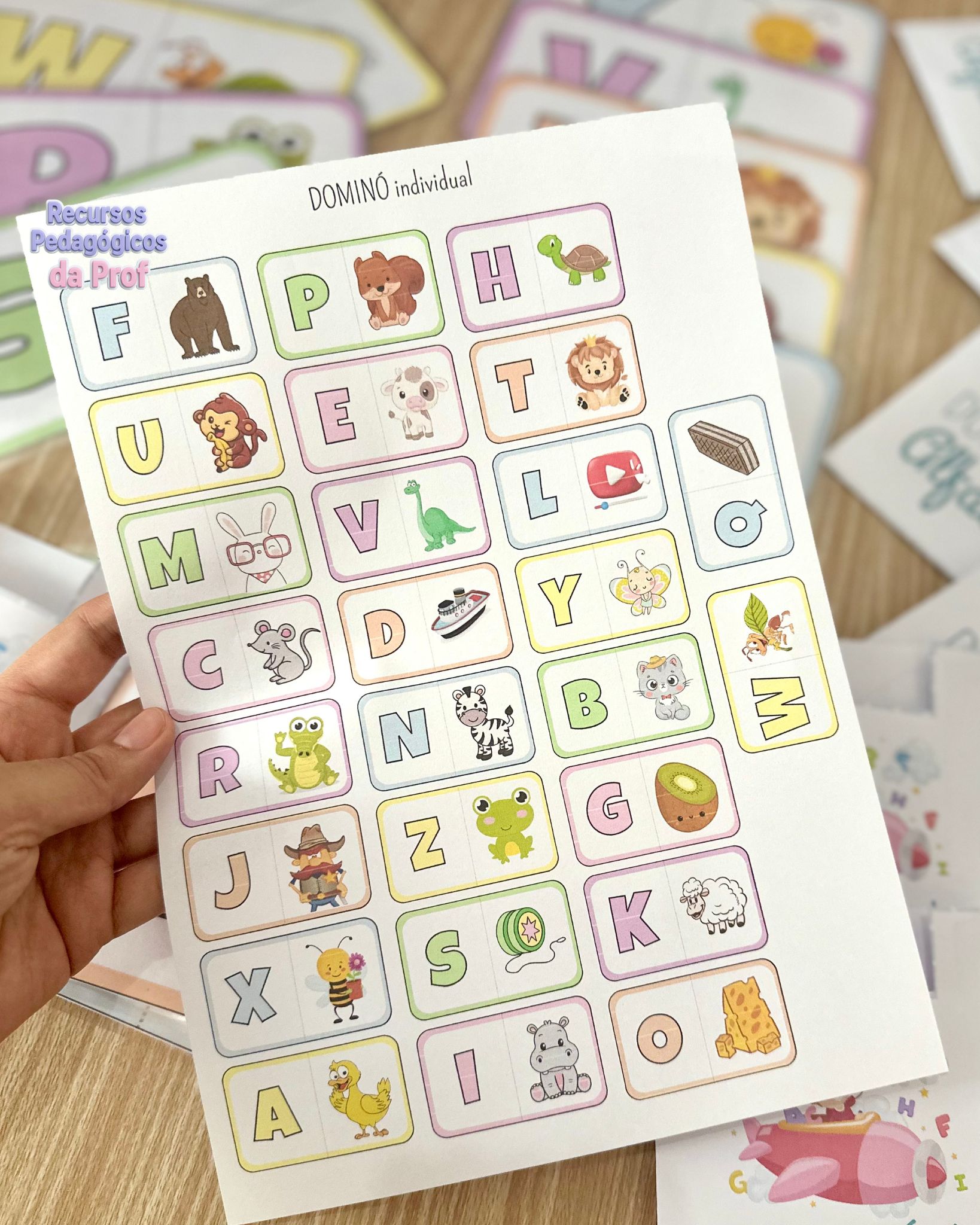Dominó do Alfabeto | Tá Pronto