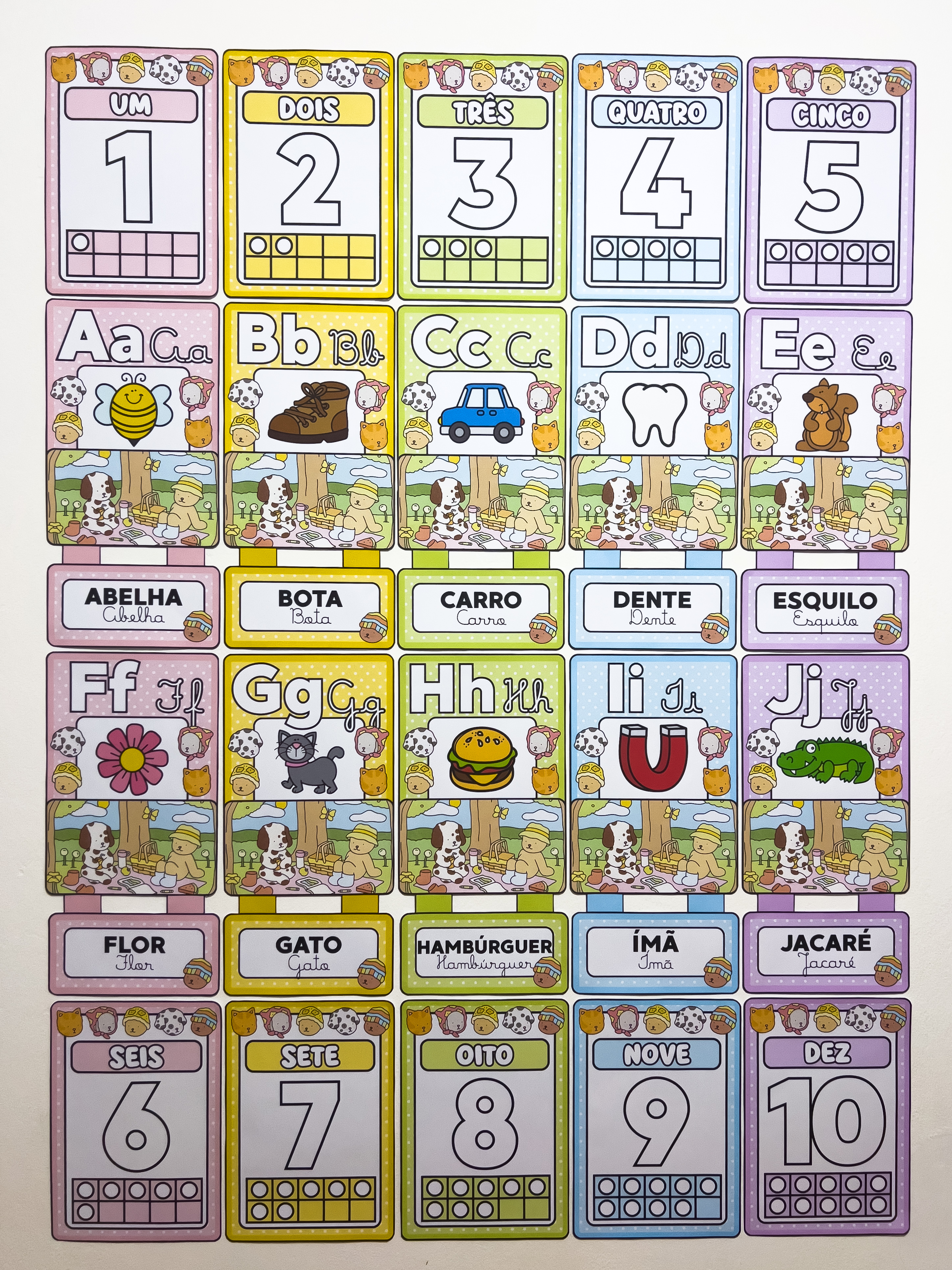 Alfabeto + Numerais de Parede Bobbie Goods | Tá Pronto