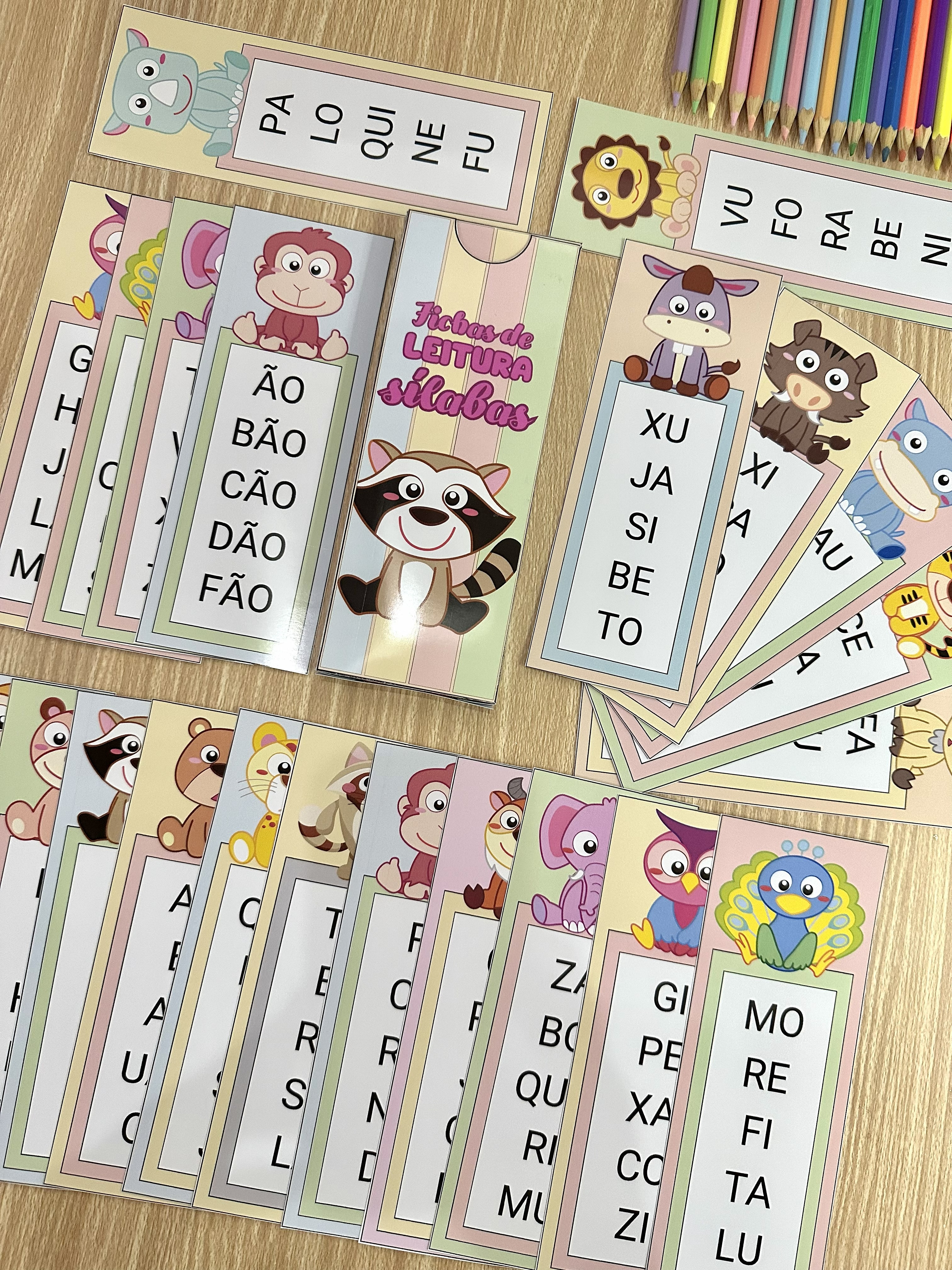 Fichas de Leitura de Sílabas | Tá Pronto