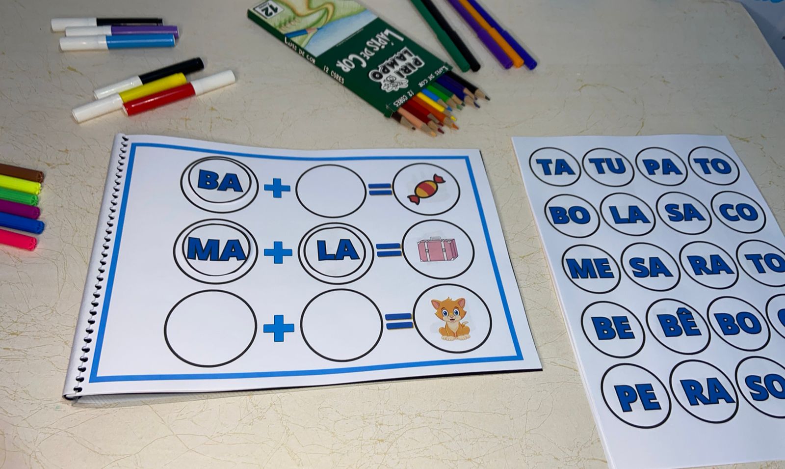 APOSTILA - JUNTANDO AS SÍLABAS SIMPLES: Brinc... | Tá Pronto