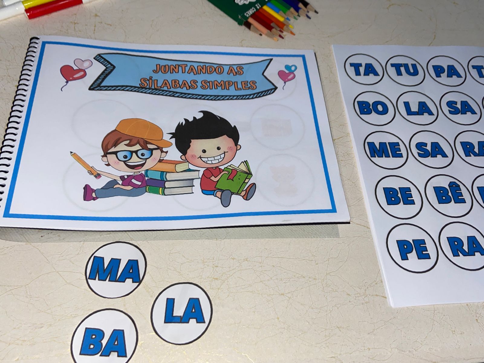 APOSTILA - JUNTANDO AS SÍLABAS SIMPLES: Brinc... | Tá Pronto