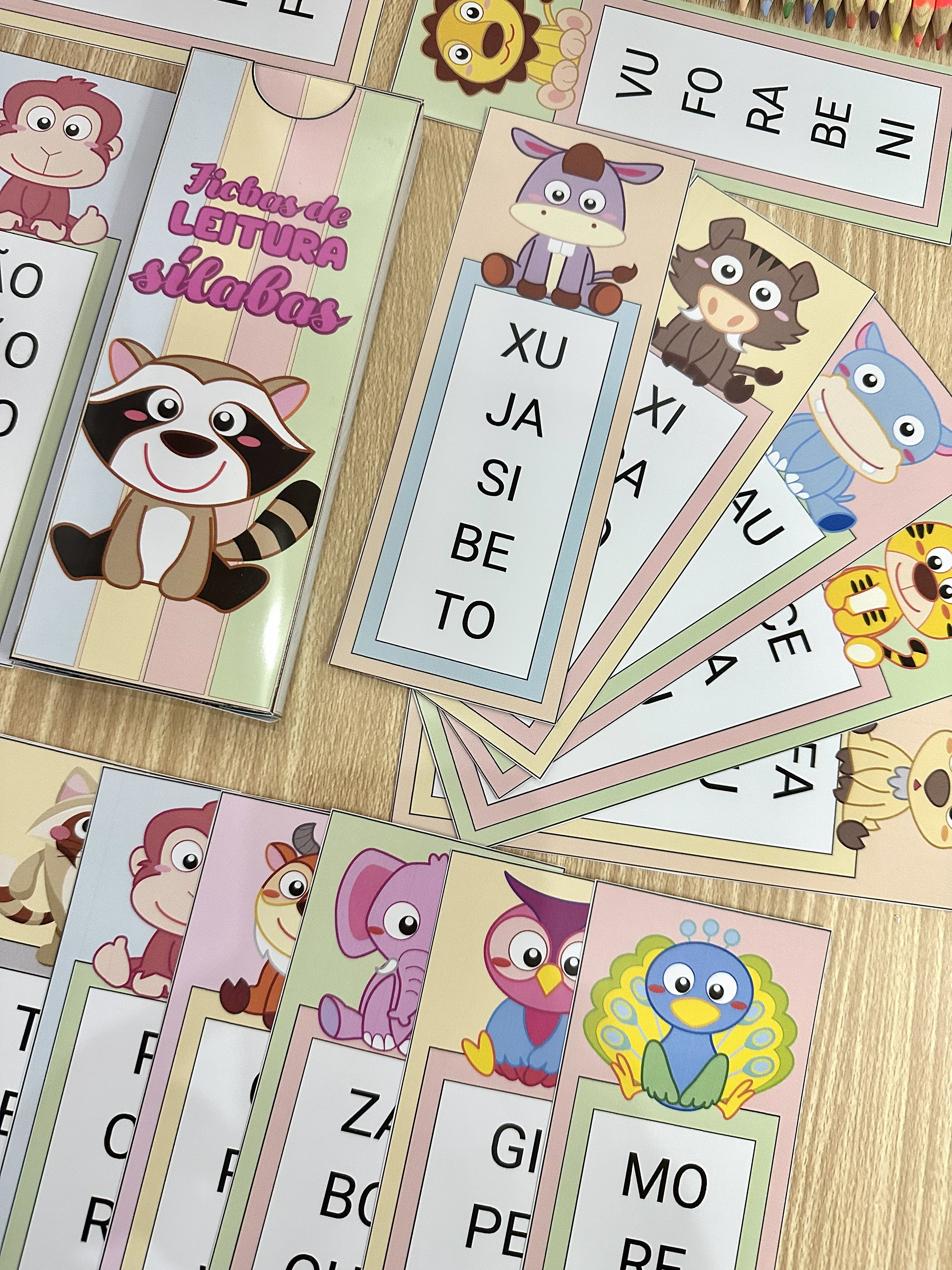 Fichas de Leitura de Sílabas | Tá Pronto