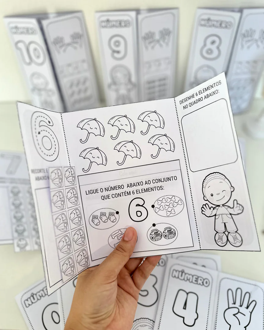 LAPBOOK DOS NUMERAIS – 0 A 10 | Tá Pronto