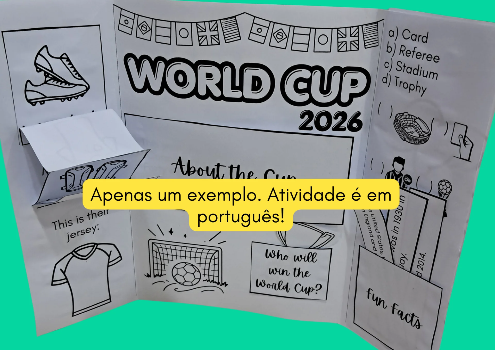 🏆 Lapbook Individual em A4 | PORTUGUÊS | Cop... | Tá Pronto
